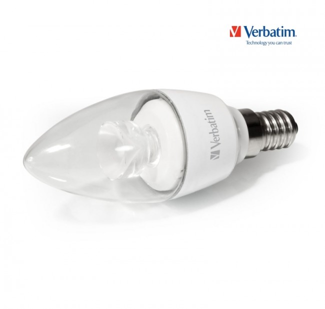 LED žárovka svíčka E14 Verbatim 5,5 W teplé bílé světlo LED žárovka svíčka E14 Verbatim 5,5 W teplé bílé světlo